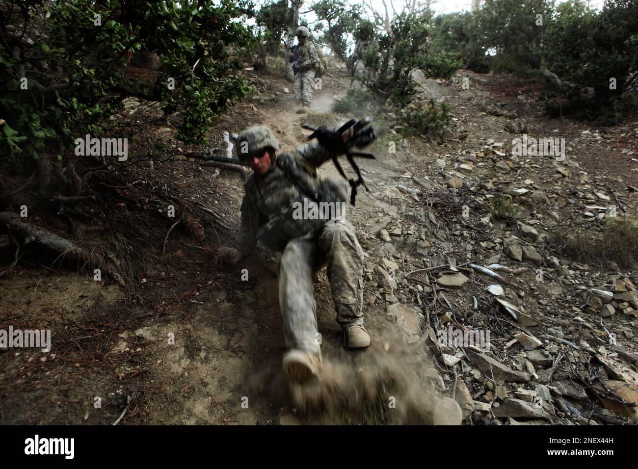 In this photo taken Tuesday, Sept. 15, 2009, Pfc. Micah Row from ...