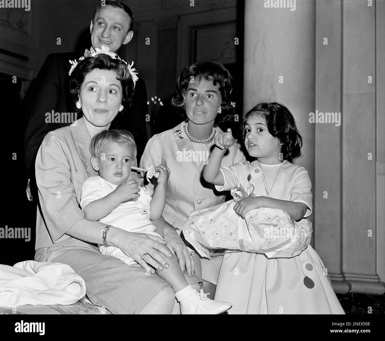 Amid happy ceremonies on May 10, 1962 at the White House in Washington ...