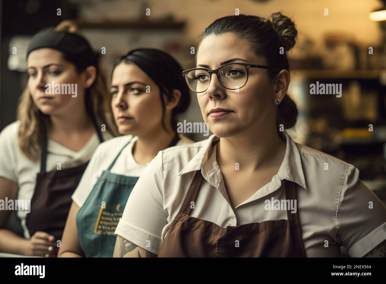 Curvy female baker hi-res stock photography and images - Alamy