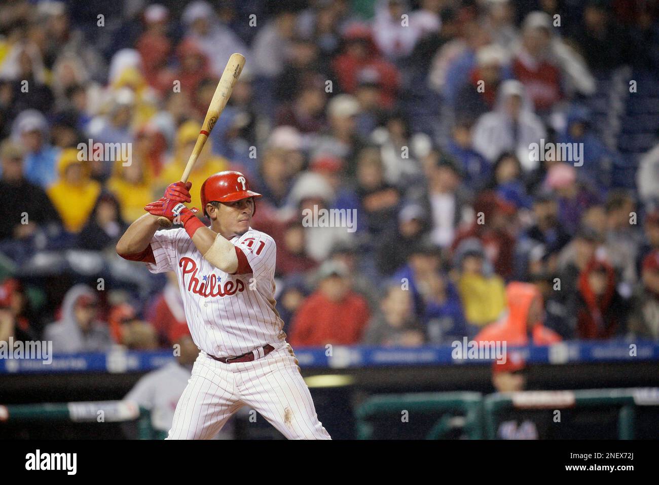 Philadelphia Phillies catcher Carlos Ruiz during a baseball game ...