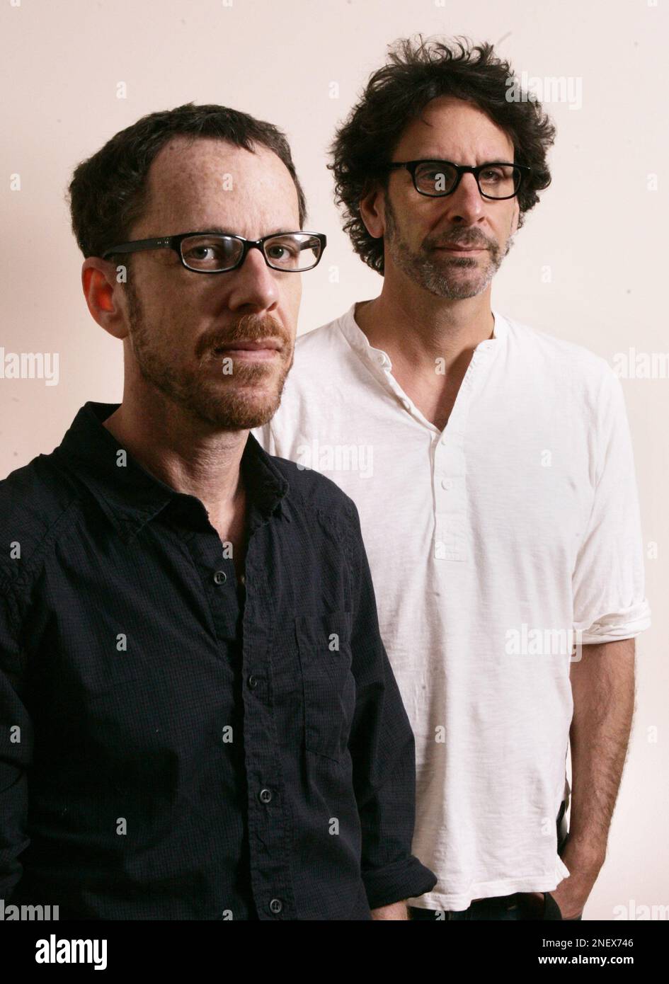 Directors Ethan Coen (L) and Joel Coen pose for a portrait at the 34th ...
