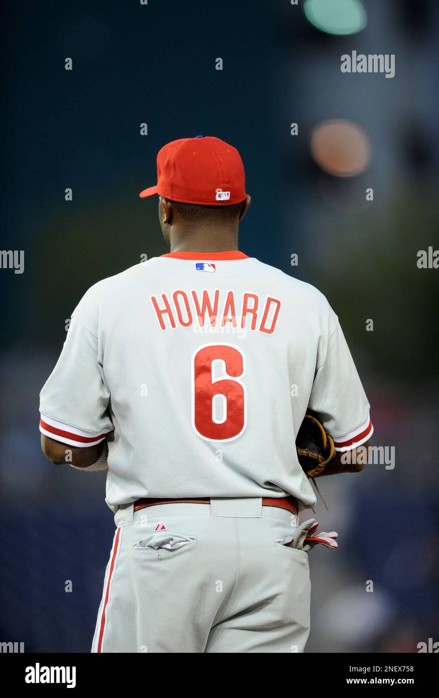 Philadelphia Phillies first baseman Ryan Howard during a baseball game ...