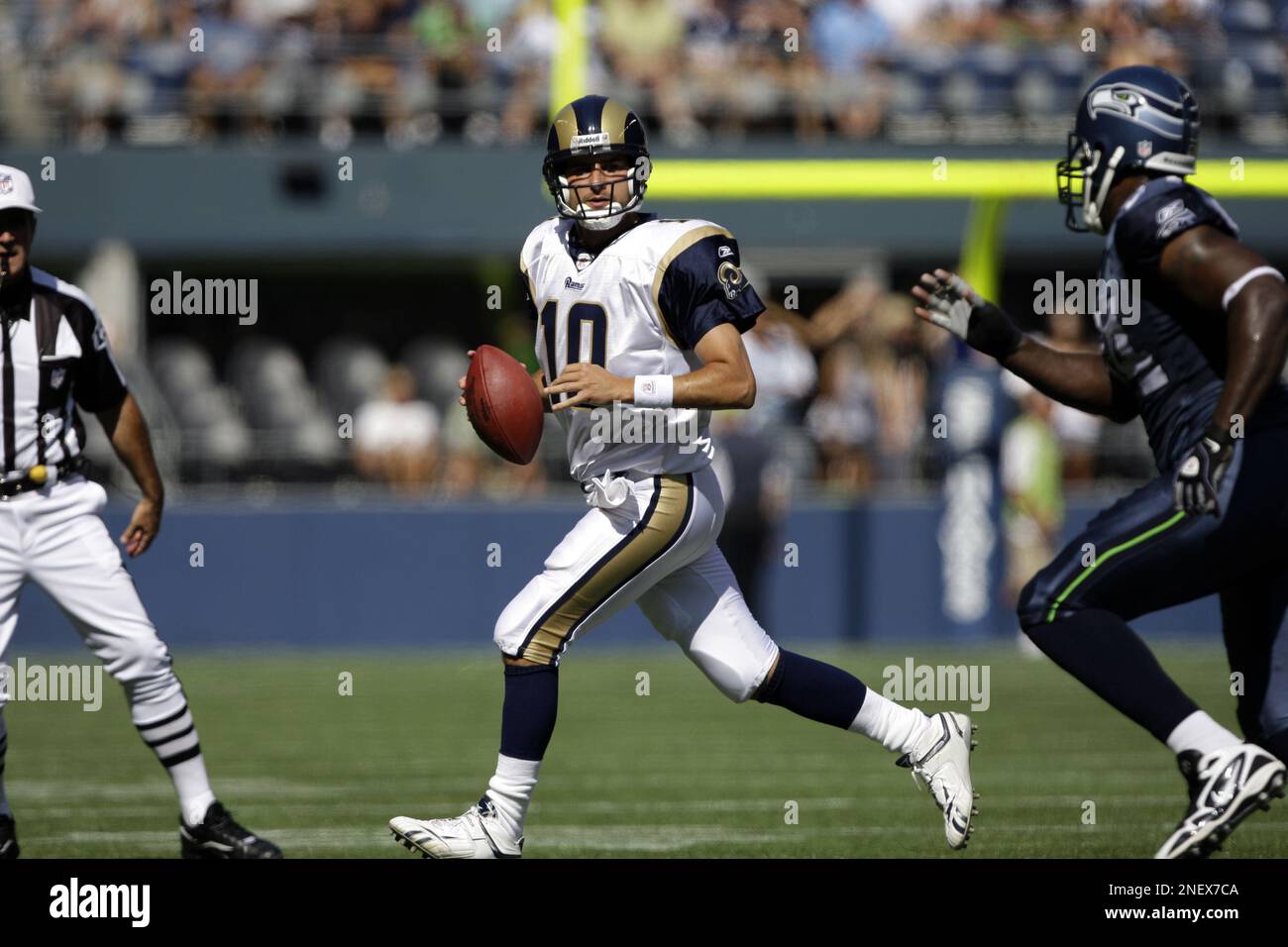 St. Louis Rams quarterback Marc Bulger in action during an NFL football ...
