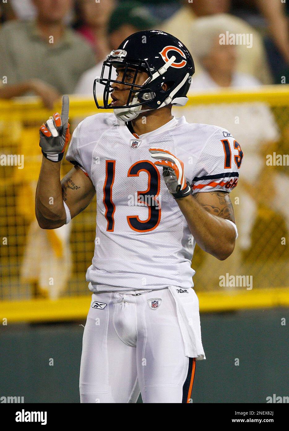 Chicago Bears' Johnny Knox after scoring a TD during an NFL football ...