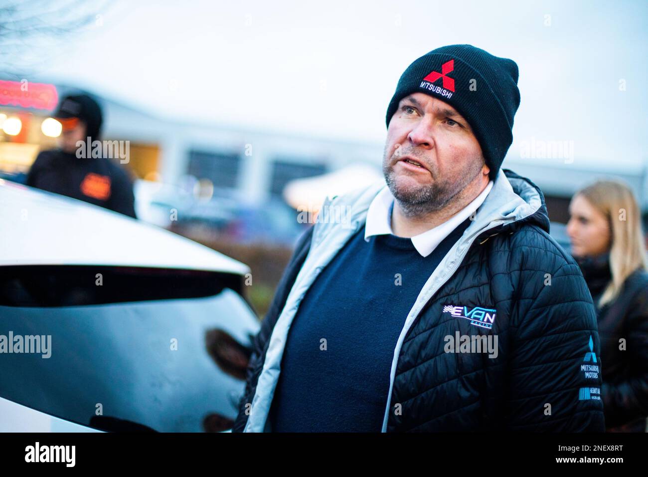 MACRON Valery, PENIN William, Mitsubishi Lancer Evo 9 N4, portrait ...