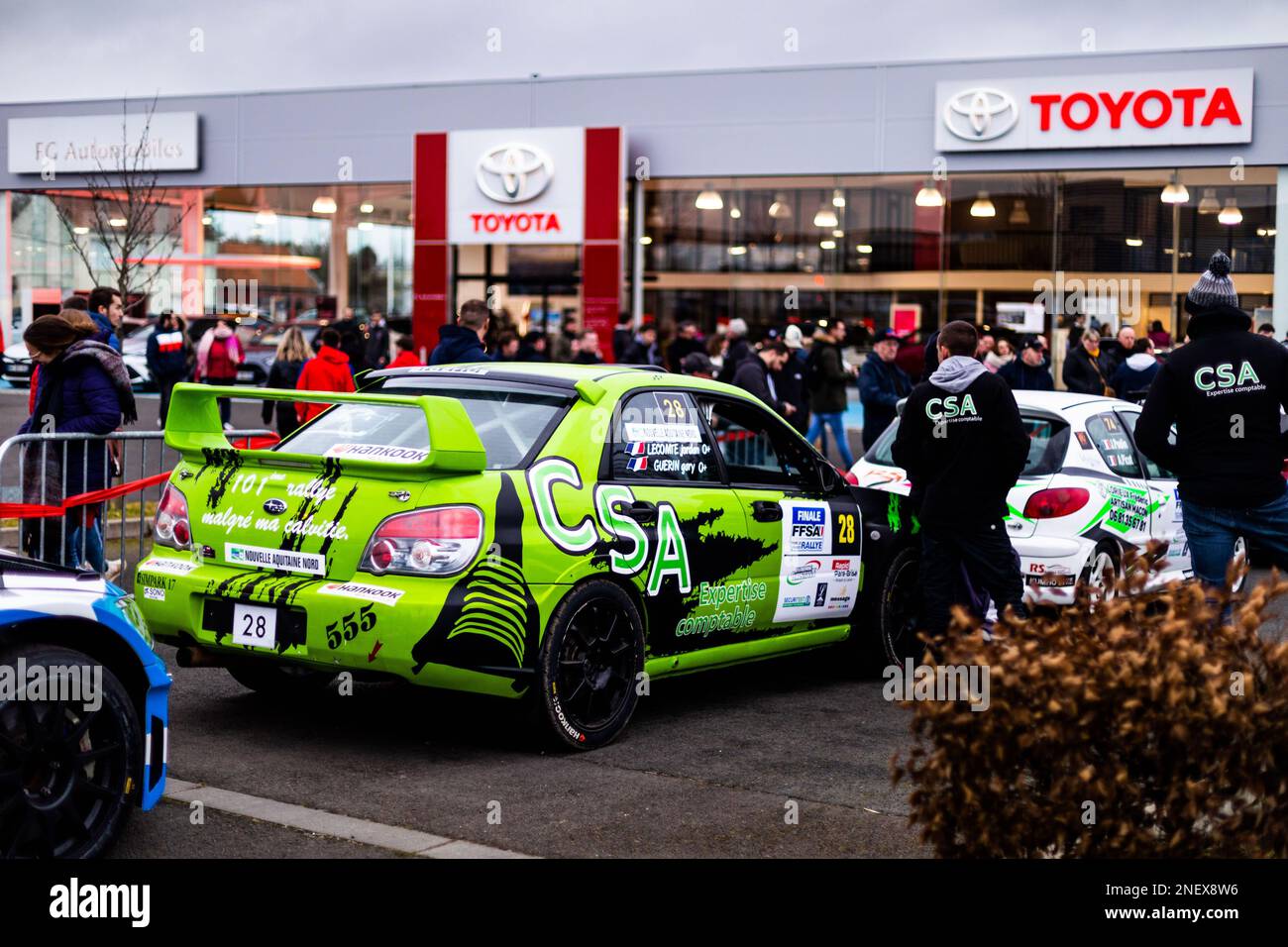 28 GUERIN Gary, LECOMTE Jordan, Suban Impreza A8, ambiance during the ...