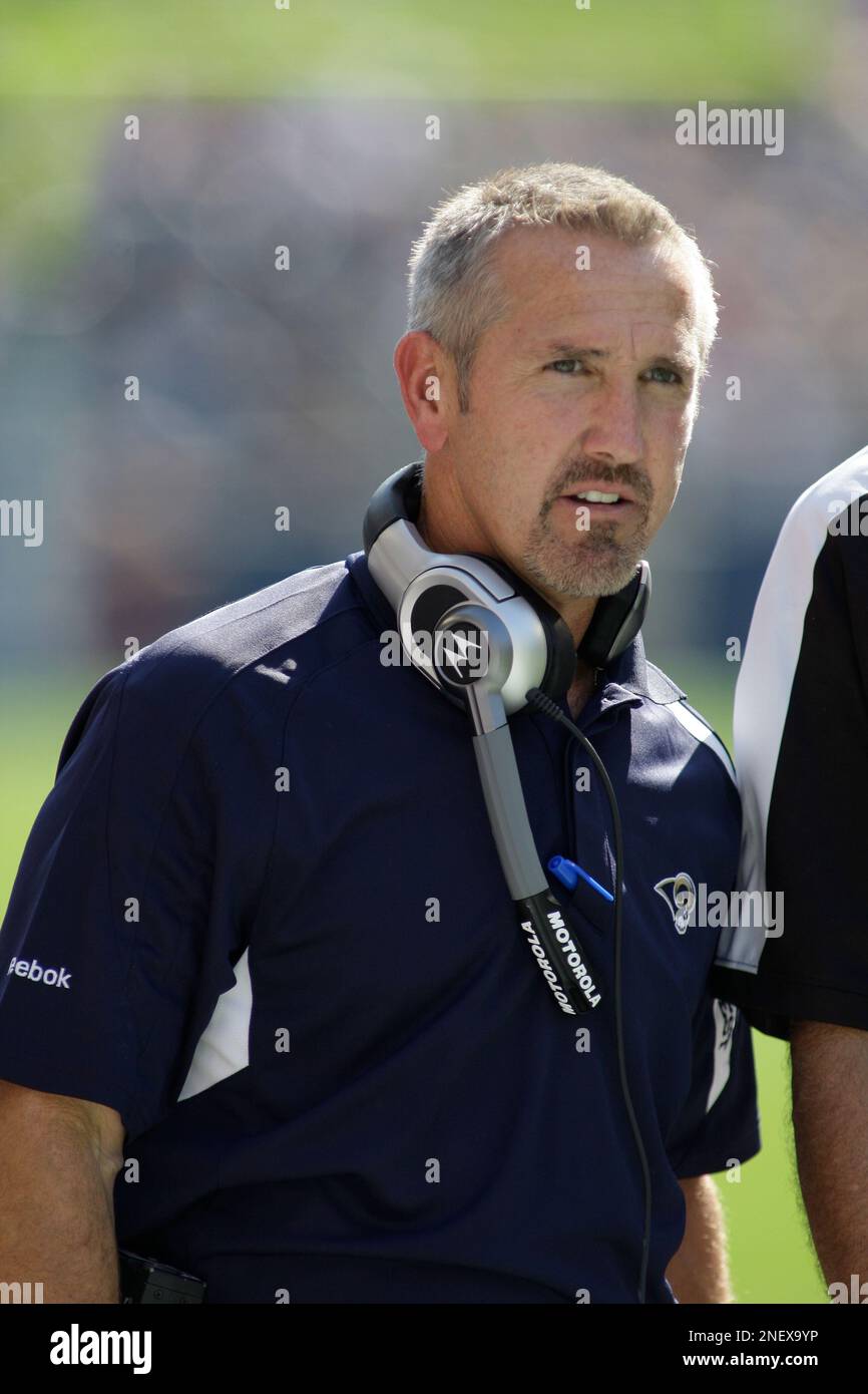 St. Louis Rams head coach Steve Spagnuolo Sunday, Sept. 13, 2009, in ...