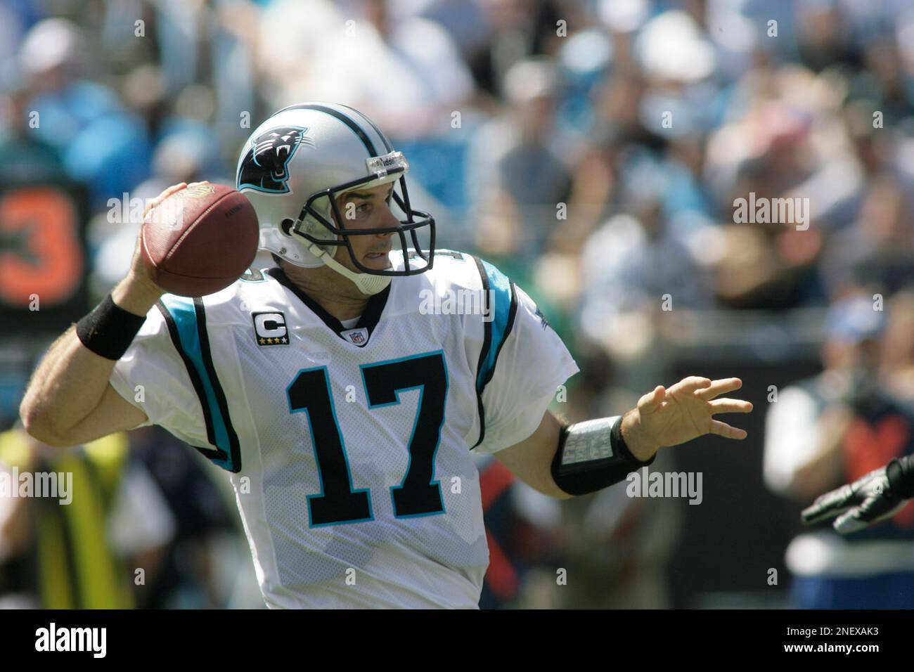 Carolina Panthers' Jake Delhomme (17) is shown during an NFL football ...