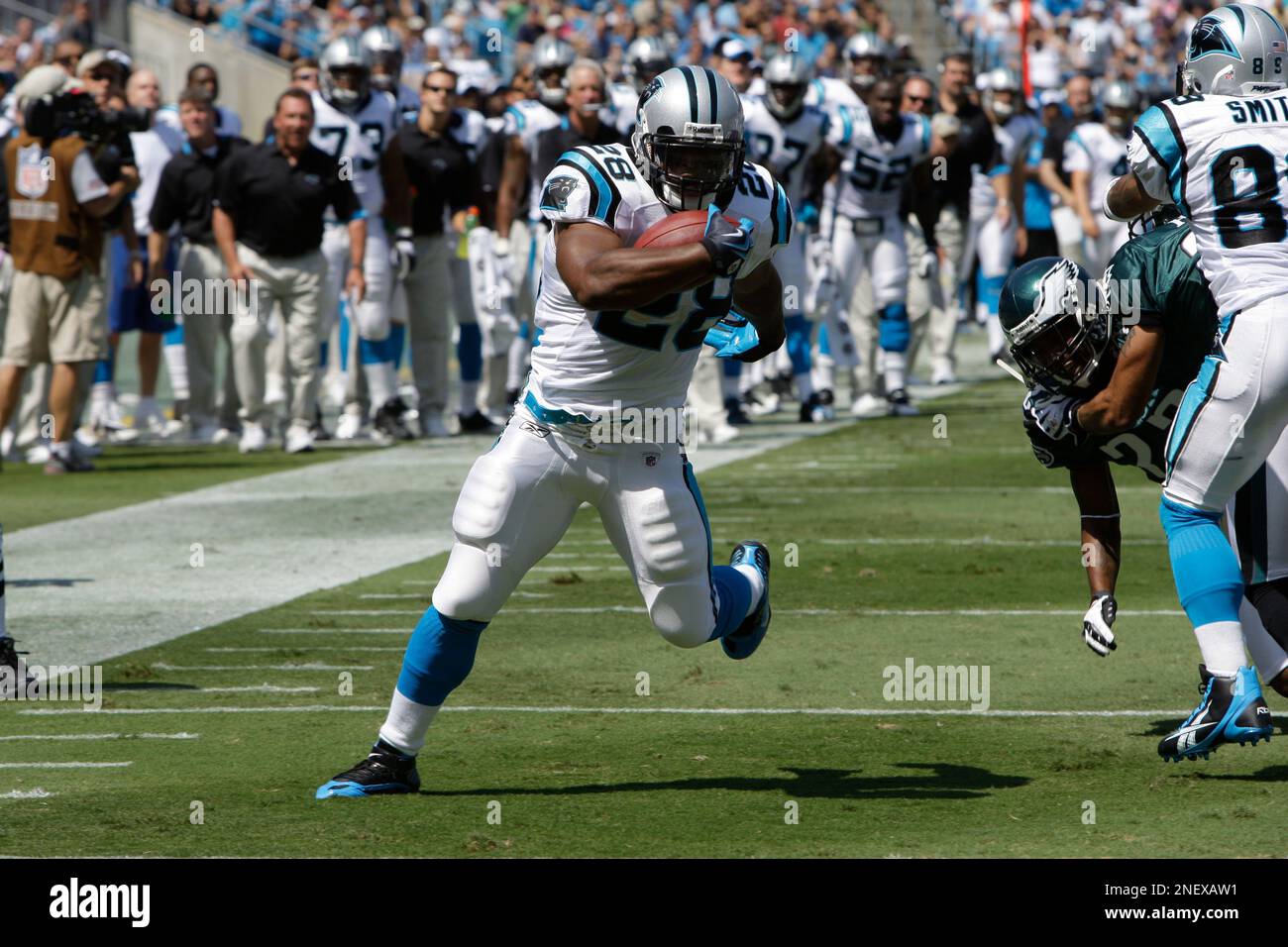 Carolina Panthers' Jonathan Stewart (28) is shown during an NFL ...