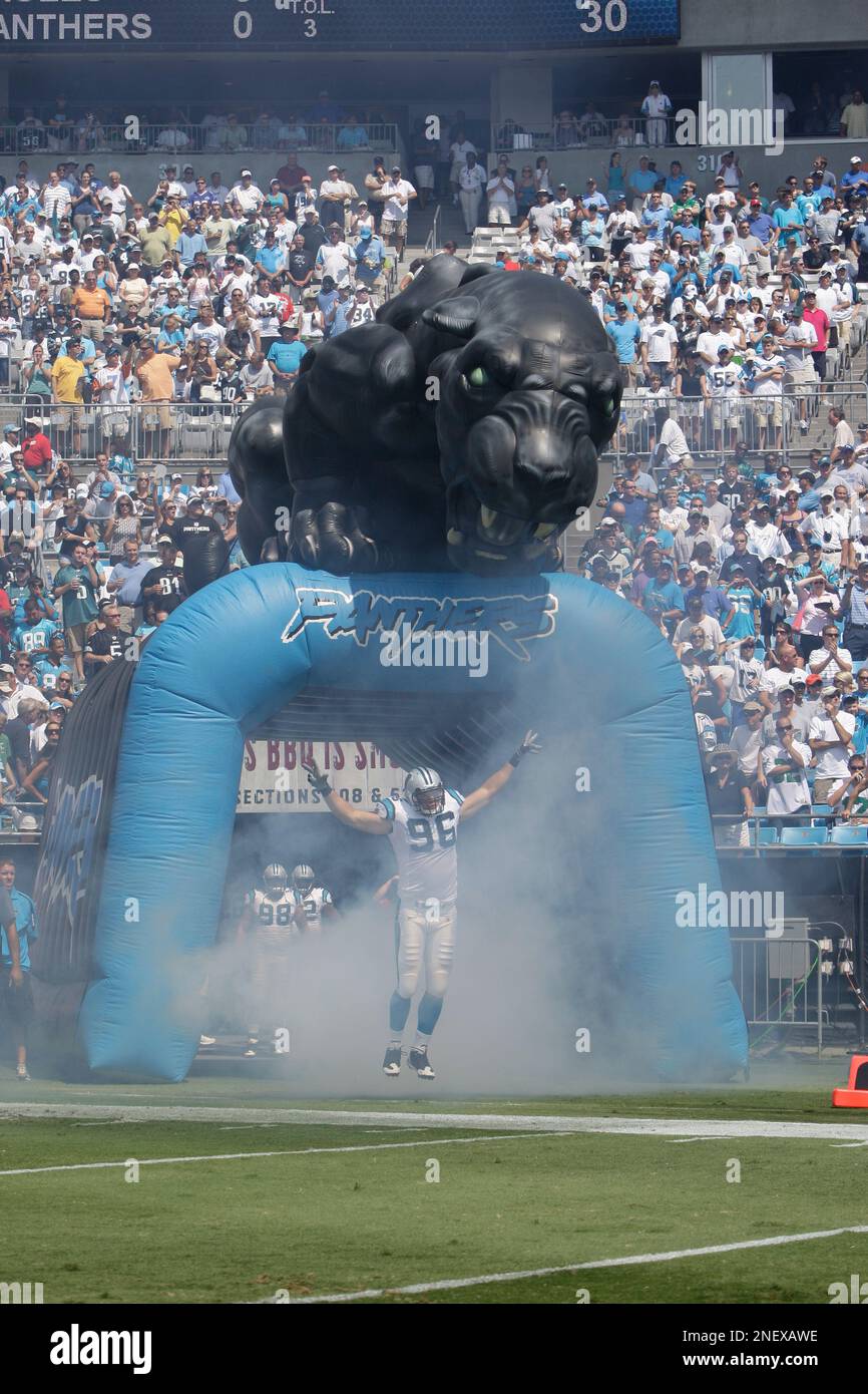 Carolina Panthers' Tyler Brayton (96) is shown during an NFL football ...