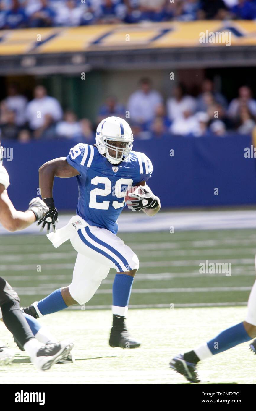 Indianapolis Colts running back Joseph Addai (29) in an NFL football ...