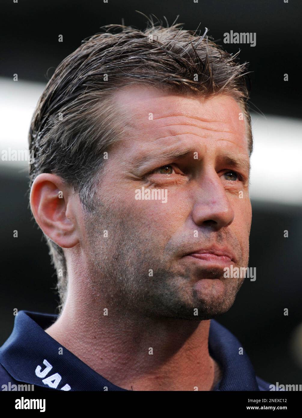 Frankfurt's coach Michael Skibbe seen prior to the German first ...