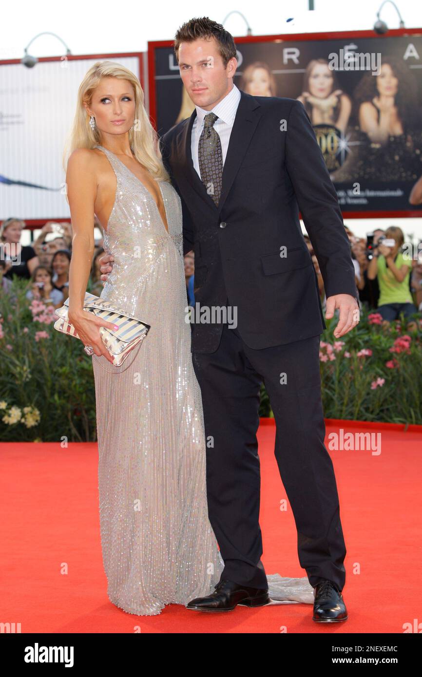 Paris Hilton and Doug Reinhardt arrive for the screening of the film ...
