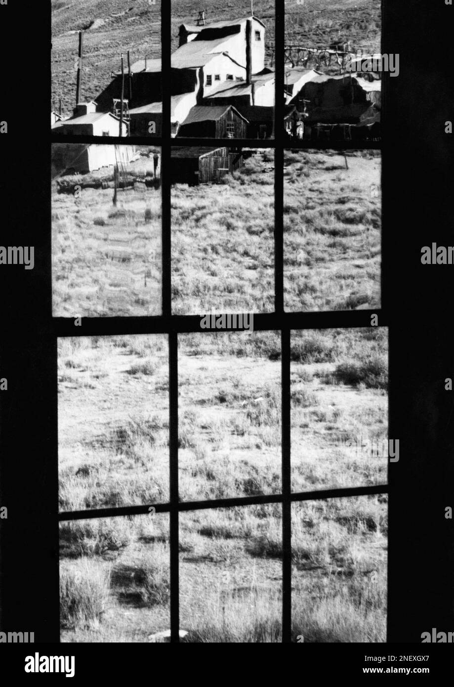 Through a window of the long deserted schoolhouse, the old gold ...