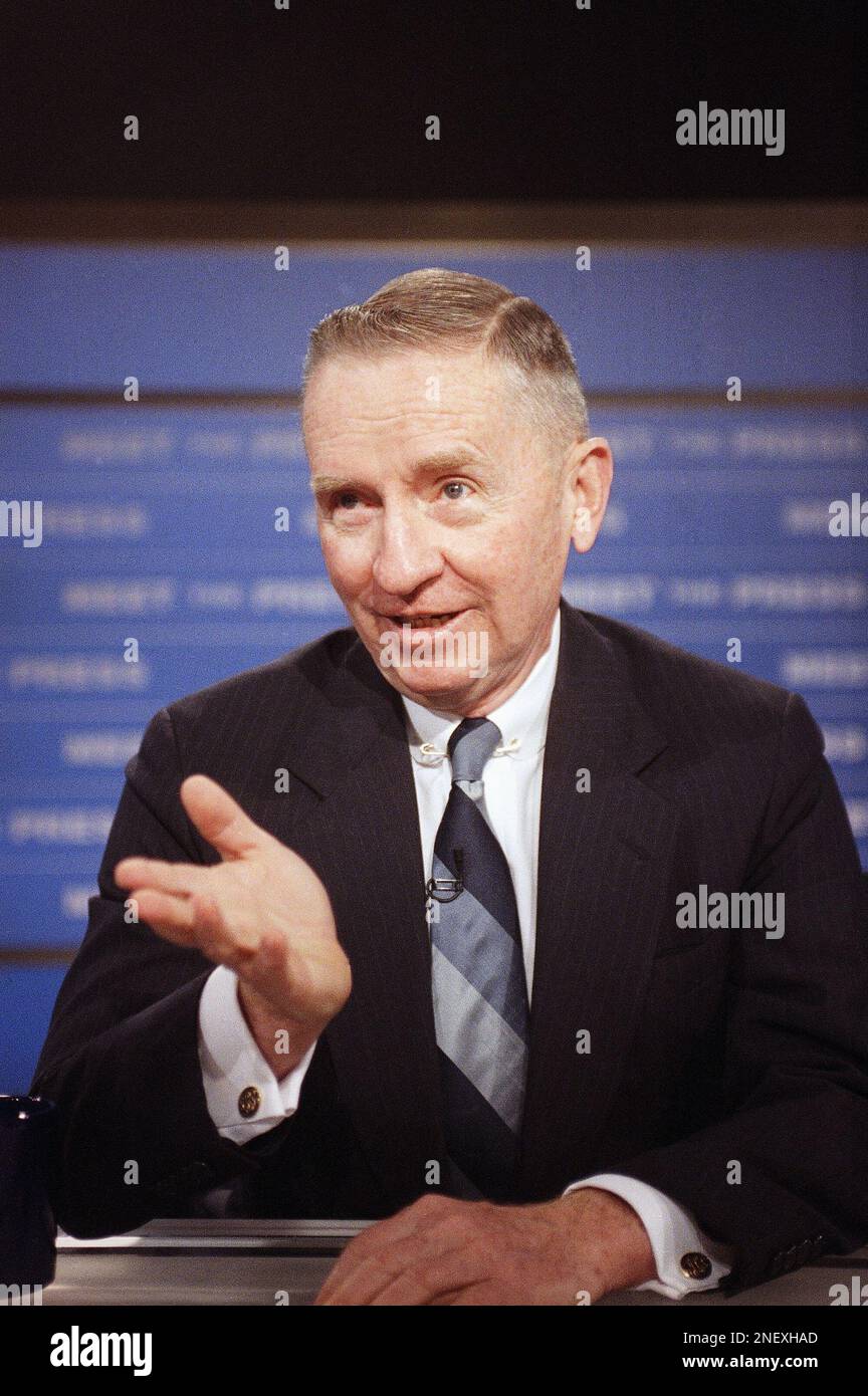 Texas businessman H. Ross Perot on May 3, 1992. (AP Photo/S. Brennan ...