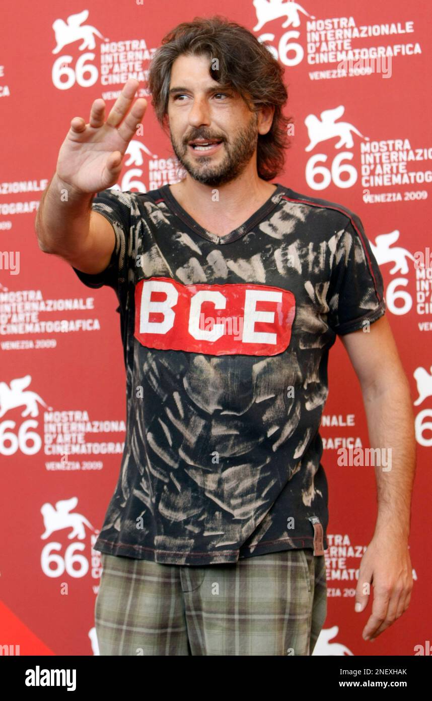 Italian actor Luca Lionello poses during a photocall for the movie 'Le ...