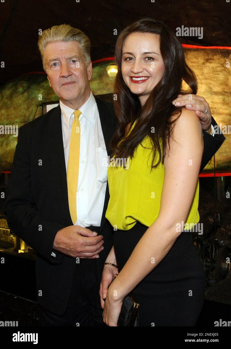 U.S. film director David Lynch and his wife Emily pose in Paris ...