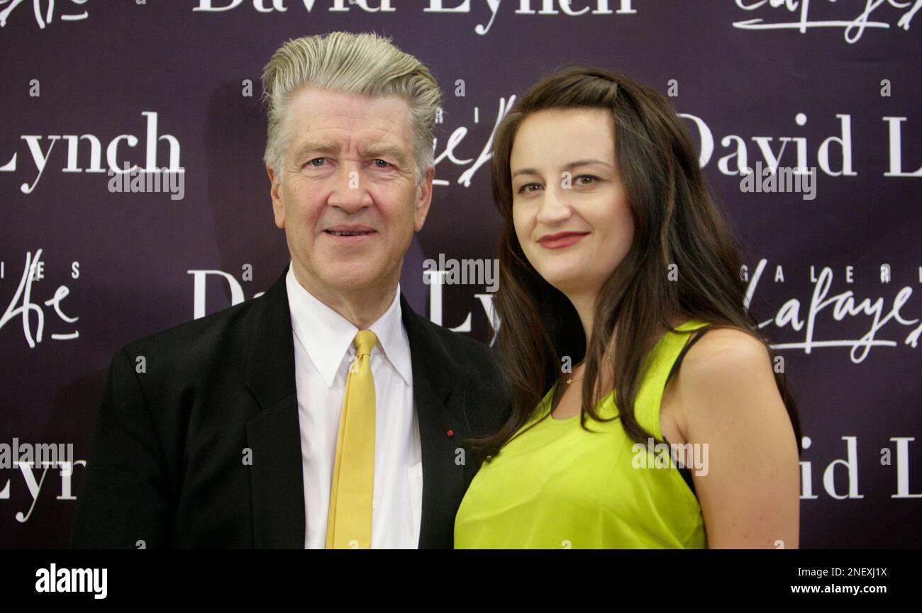 U.S. film director David Lynch and his wife Emily pose in Paris ...