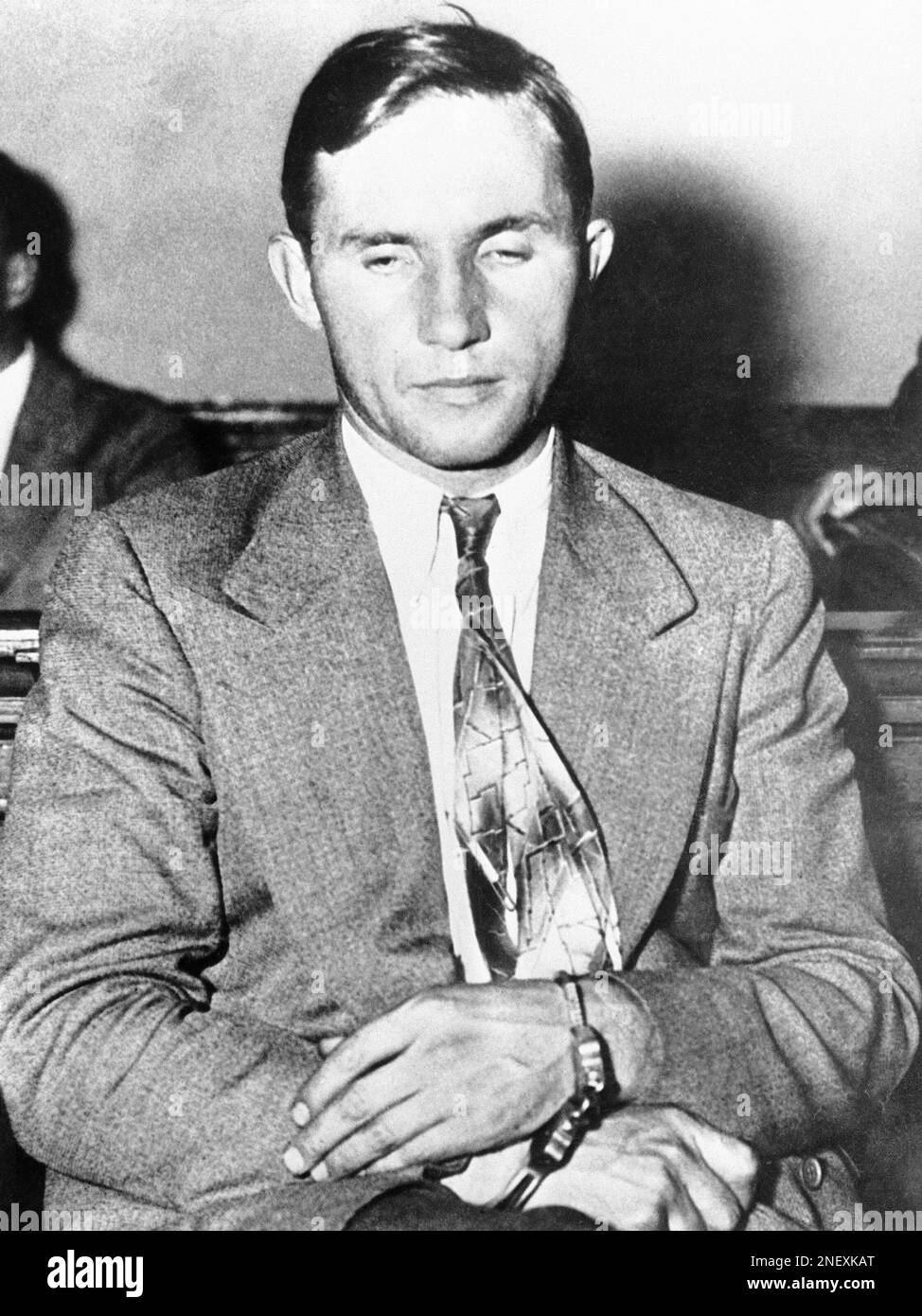 Bruno Richard Hauptmann sits in court in Flemington, N.J., Feb. 2, 1935 ...
