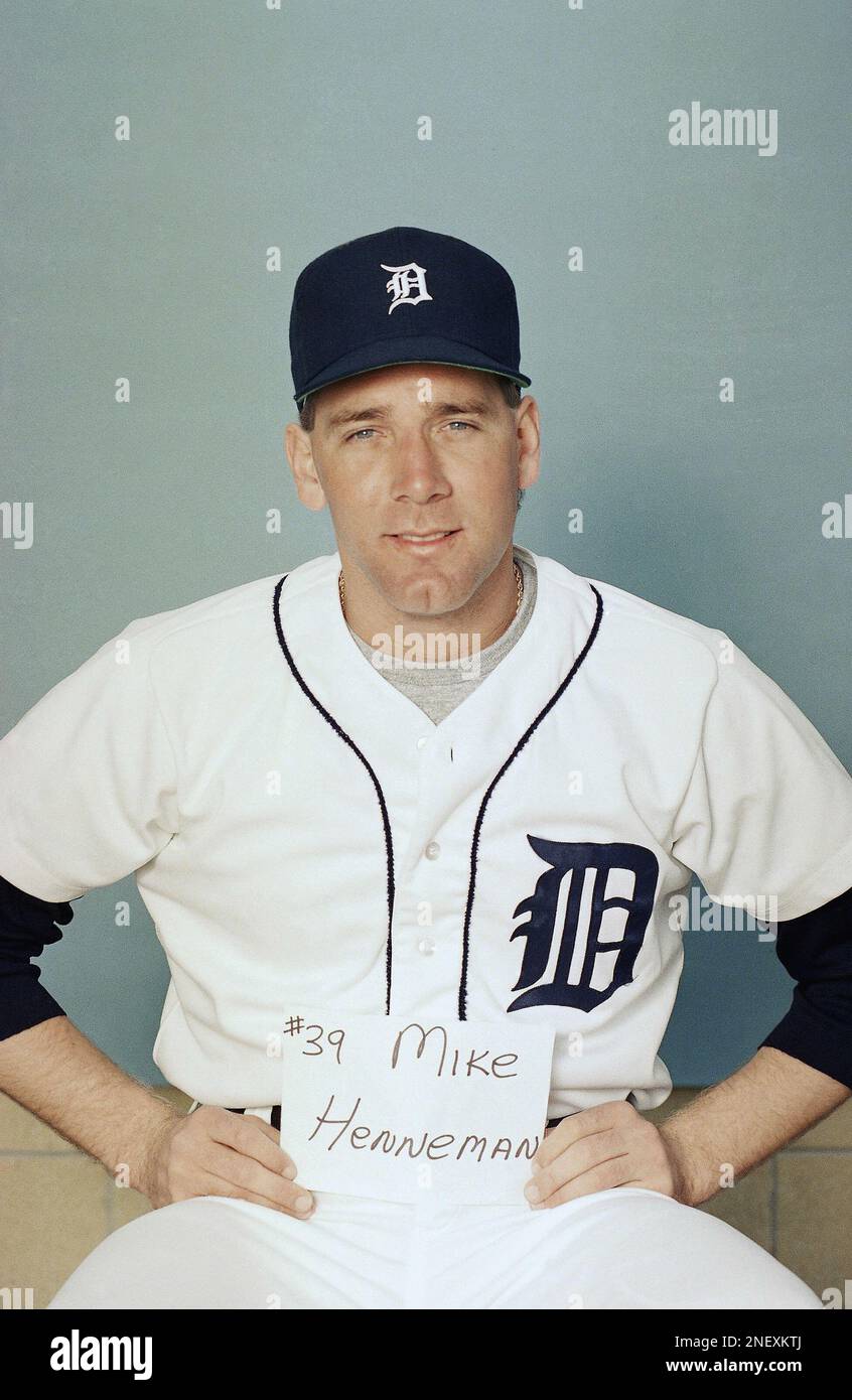 Detroit Tigers Pitcher Mike Henneman on March 1, 1989. (AP Photo Stock ...
