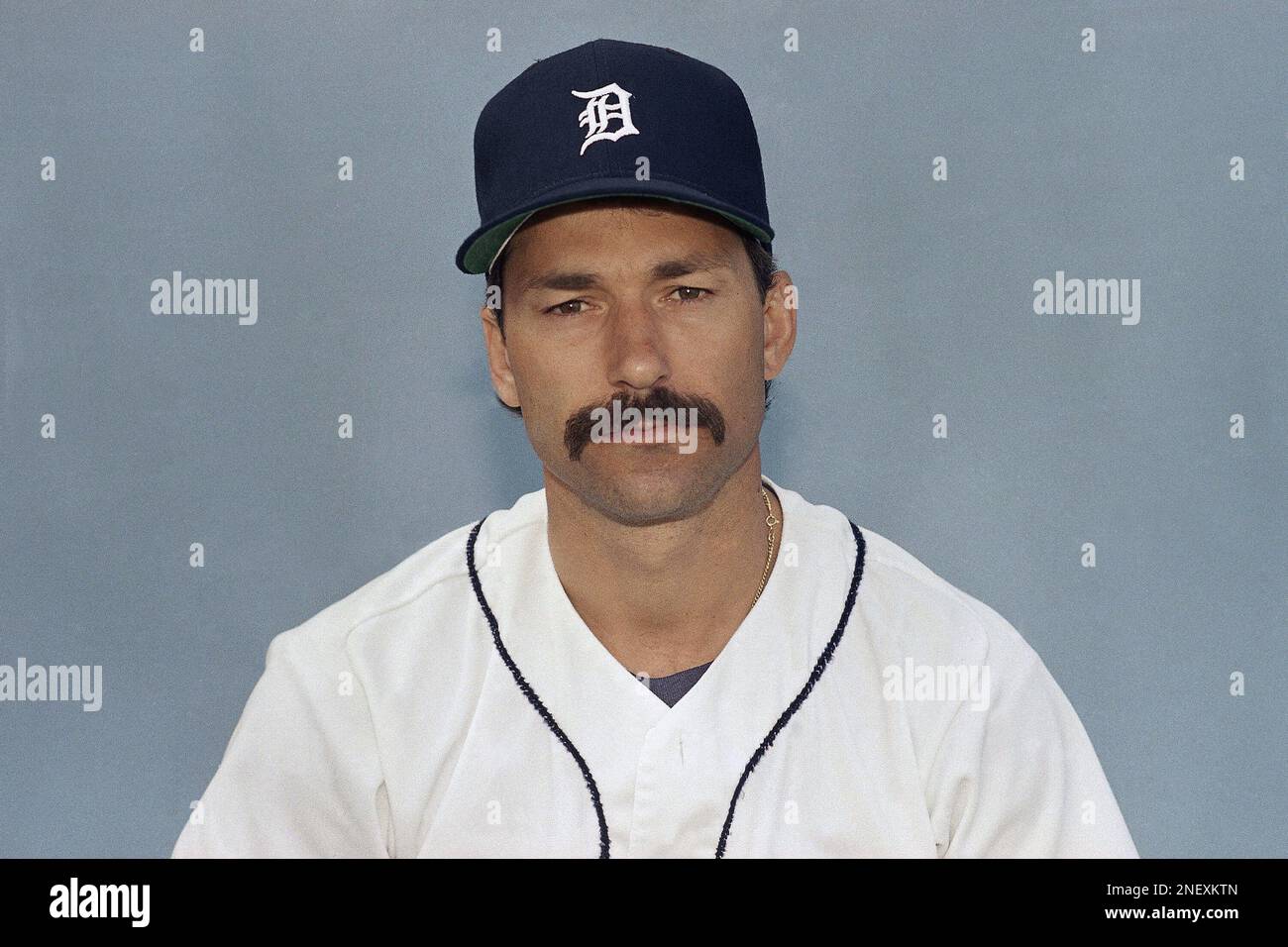 Tom Brookens of Detroit Tigers in 1988. (AP Photo Stock Photo - Alamy