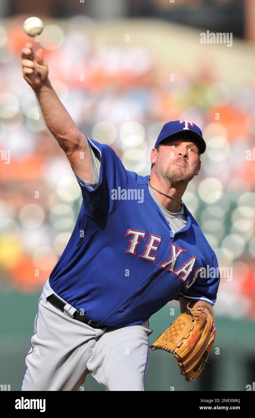 Texas Rangers pitcher Kevin Millwood delivers against the Baltimore ...