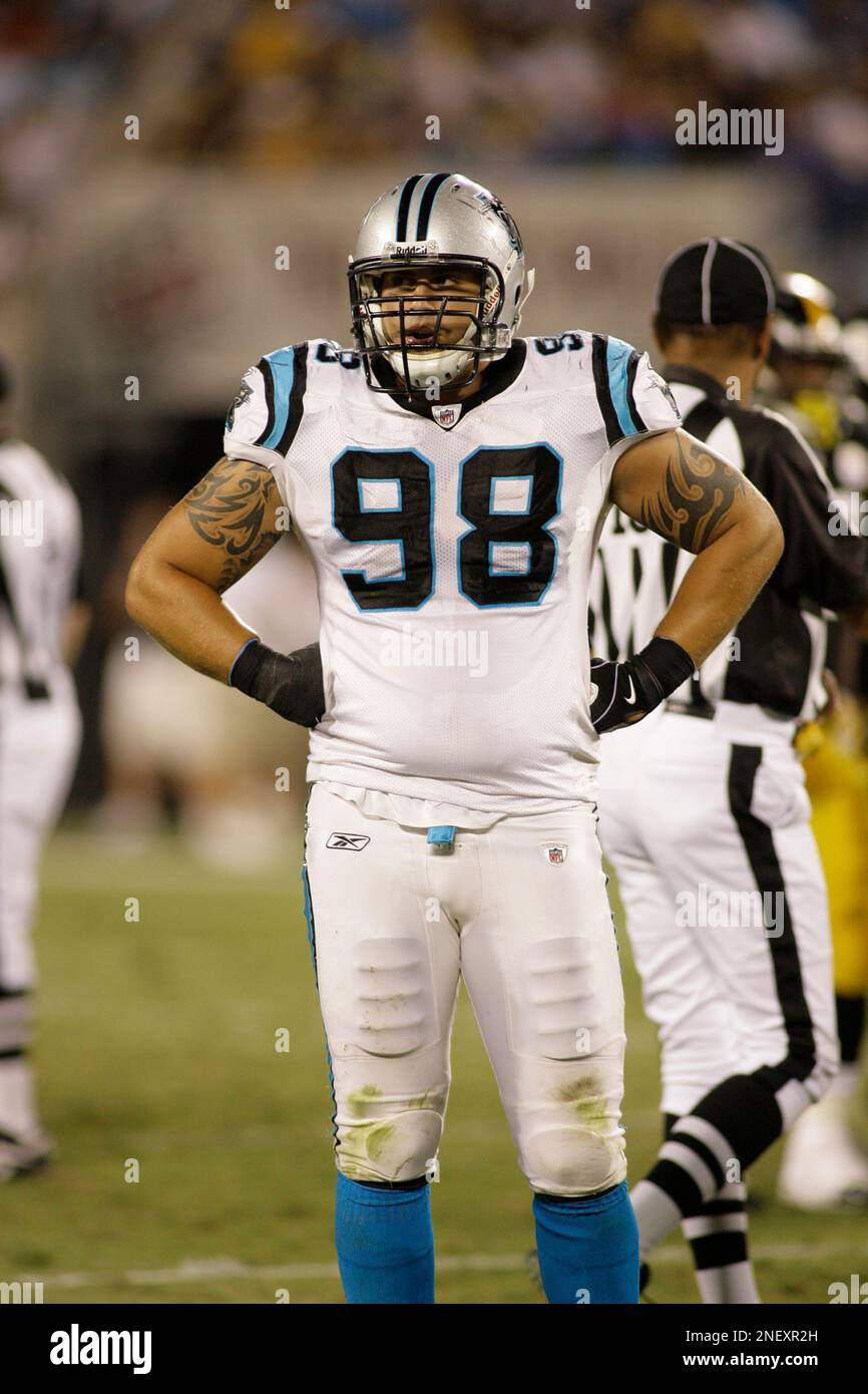 Carolina Panthers' Nick Hayden (98) is shown during a preseason NFL ...