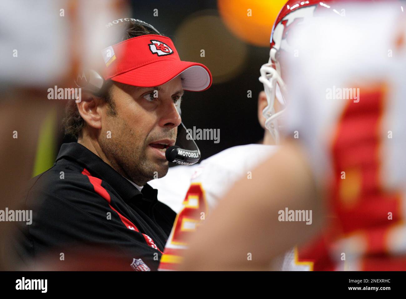 Kansas City Chiefs head coach Todd Haley is seen on the sidelines ...