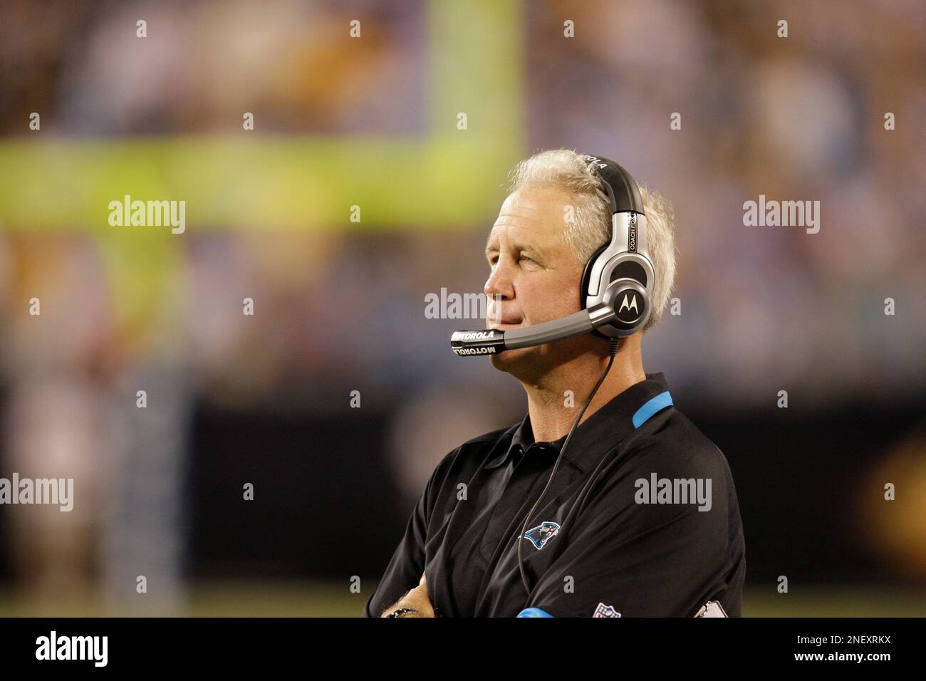 Carolina Panthers coach John Fox is shown during a preseason NFL ...
