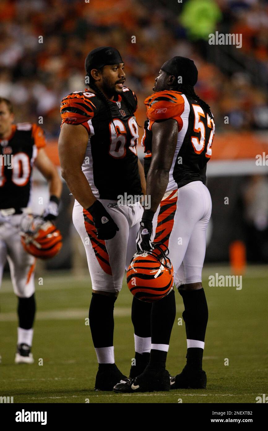 Cincinnati Bengals defensive end Jonathan Fanene (68) and Cincinnati ...