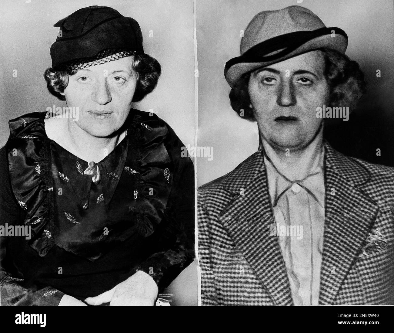 These two photographs of Mrs. Bruno Anna Hauptmann tell the story of ...