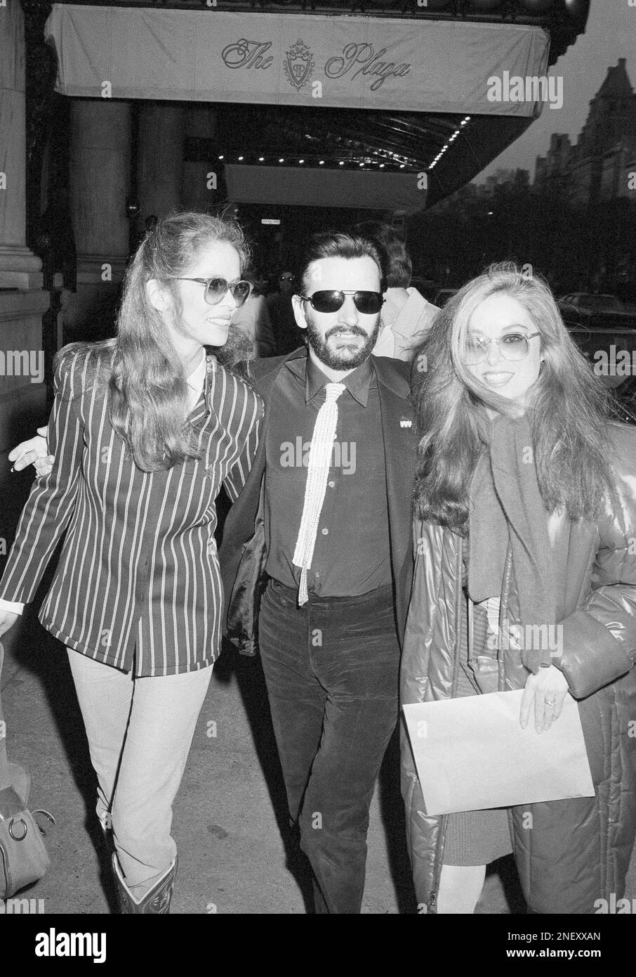 Former Beatle Ringo Starr leaves New York’s Plaza Hotel, Thursday ...