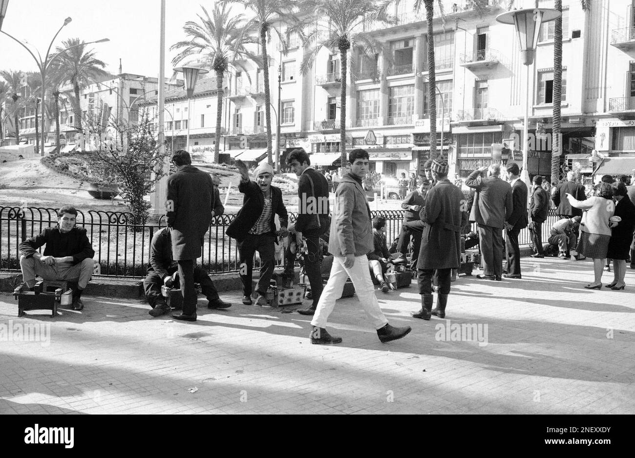 Street scenes in Beirut, Lebanon in February 1969. (AP Photo/Harry ...