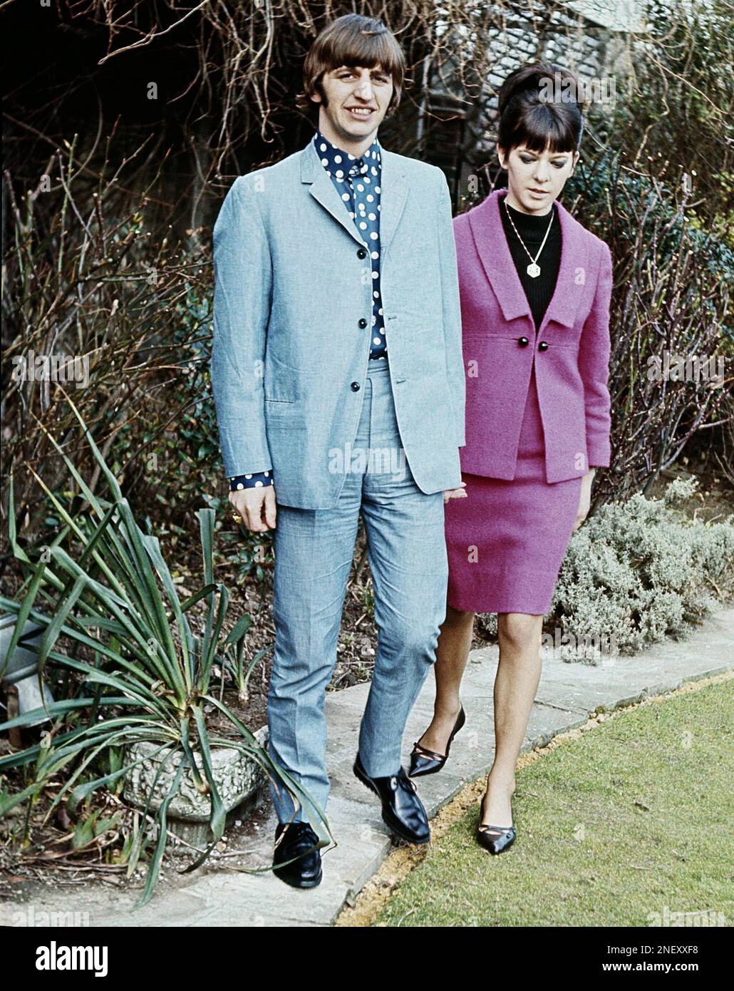 Ringo Starr, with his bride, Maureen Cox, Feb. 12, 1965. (AP Photo ...