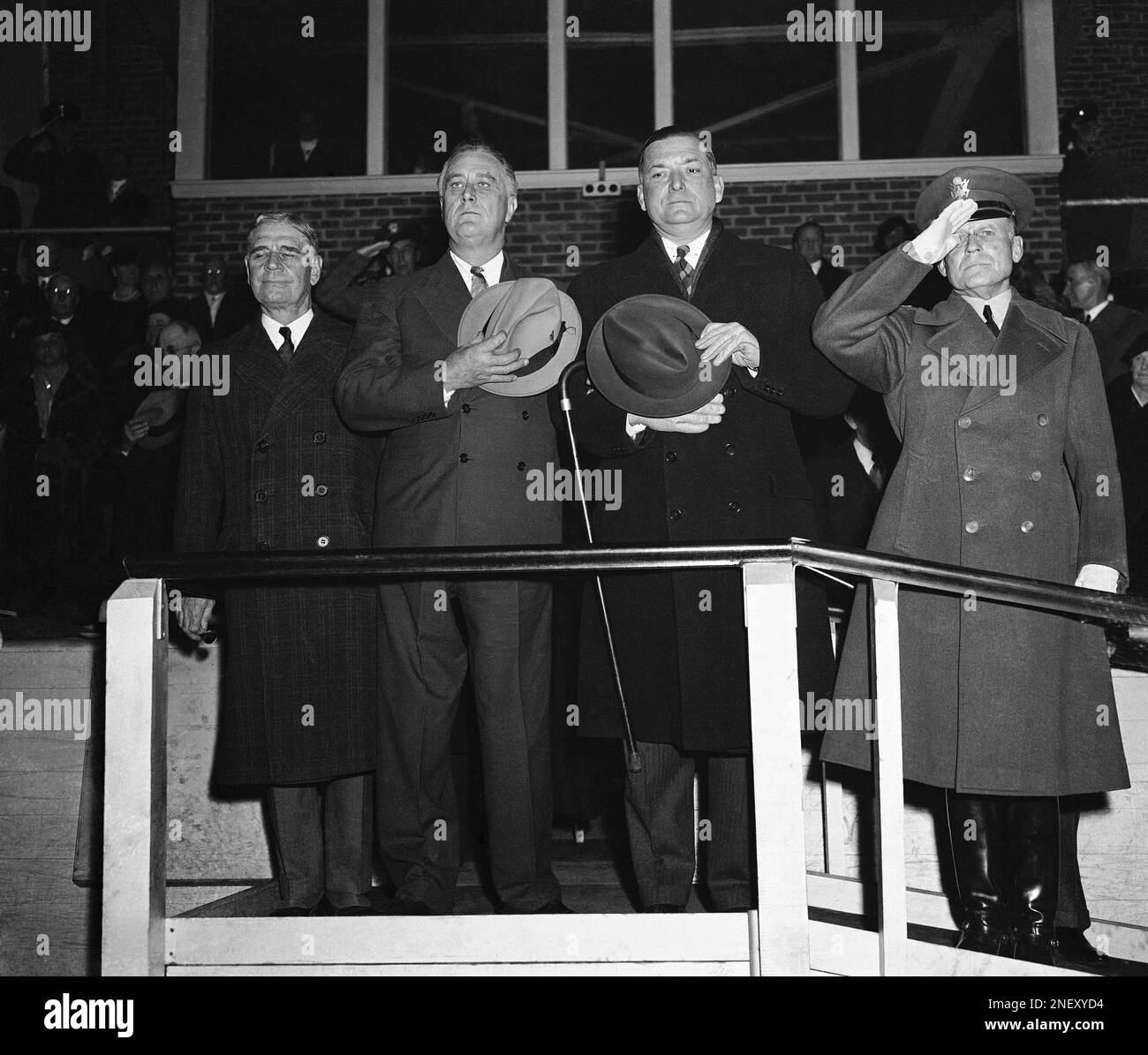 President Franklin D. Roosevelt attended a military pageant at Fort ...