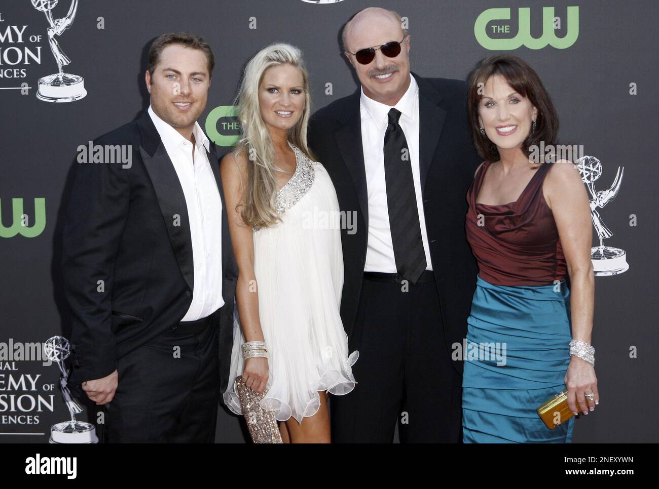 From left, Jay McGraw, Erica Dahm, Phil McGraw and Robin McGraw arrive ...