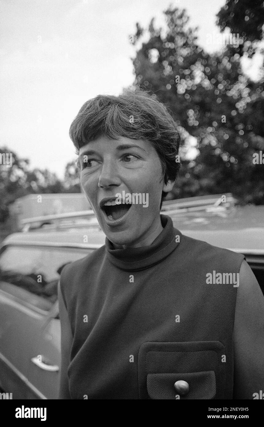 Mrs. Jan Armstrong, whose husband is scheduled to become the first man ...