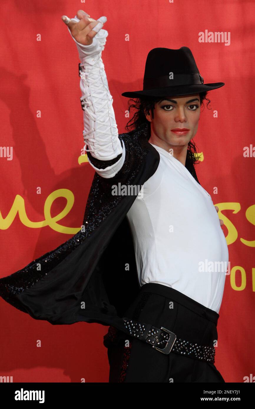 A lifelike wax figure of late Pop Superstar Michael Jackson is unveiled ...