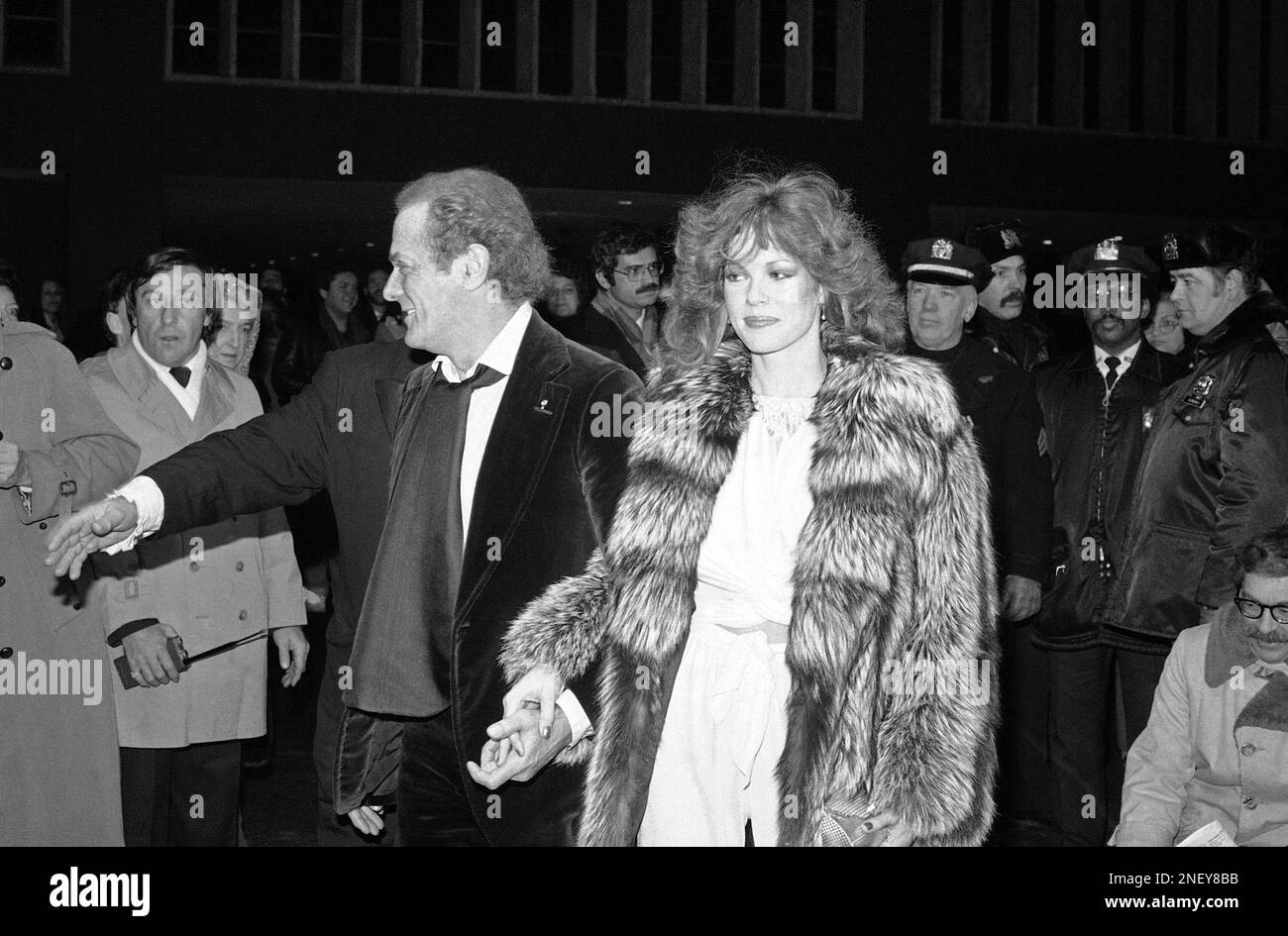 Actor Tony Curtis escorts Candy Loving to the premiere of the film “The ...