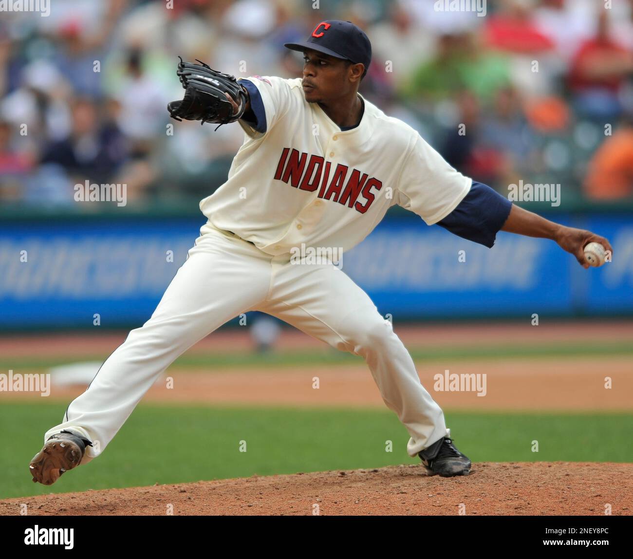 Cleveland Indians pitcher Tony Sipp during a baseball game against the ...