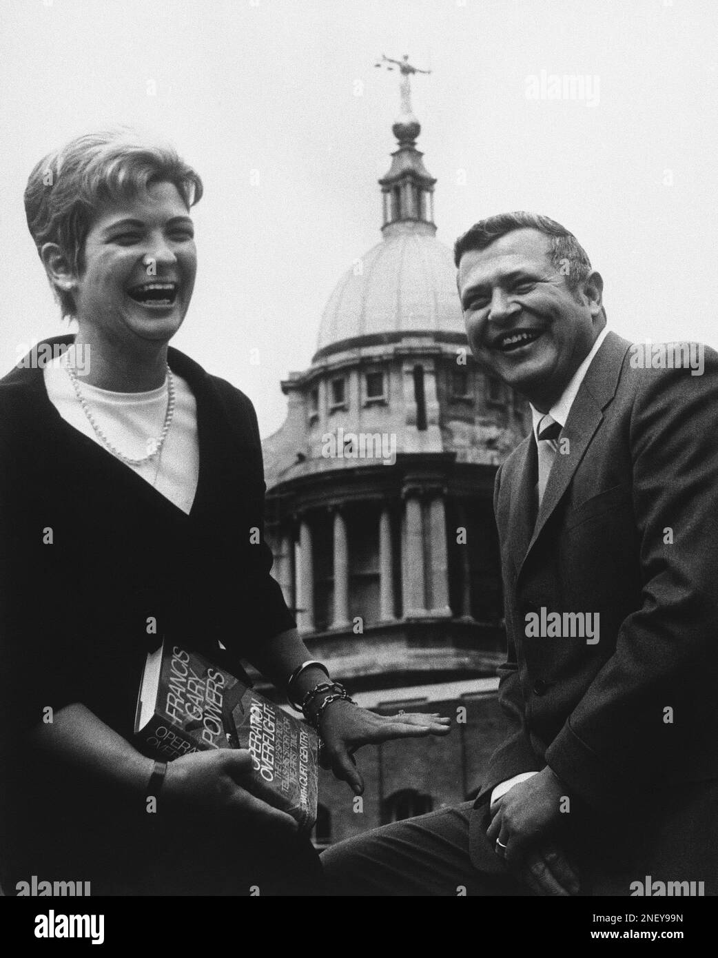 The former U-2 Spy Pilot, Francis Gary Powers, pictured in London with ...