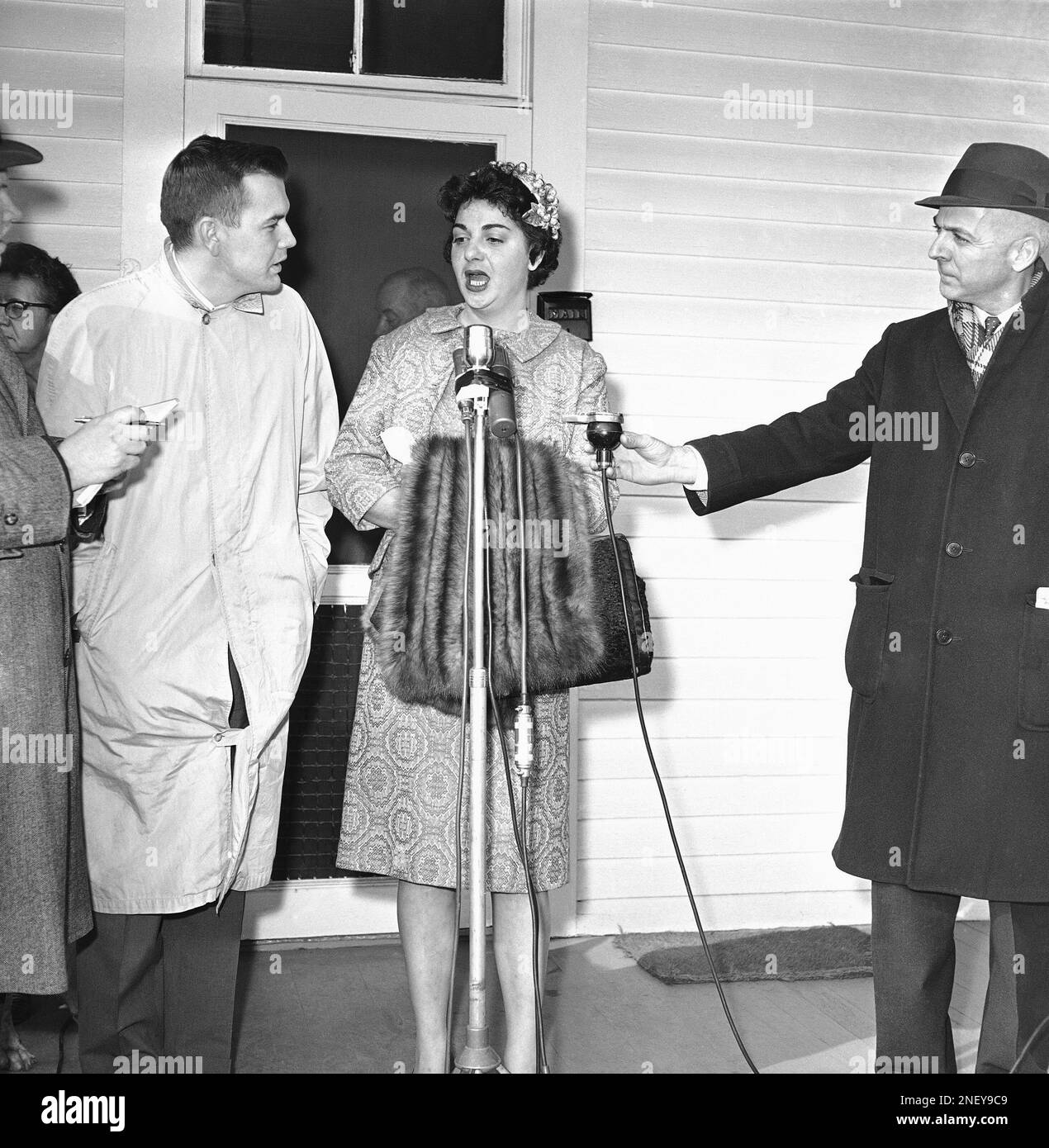 Barbara Powers, wife of U2 pilot Francis Gary Powers, who was released ...