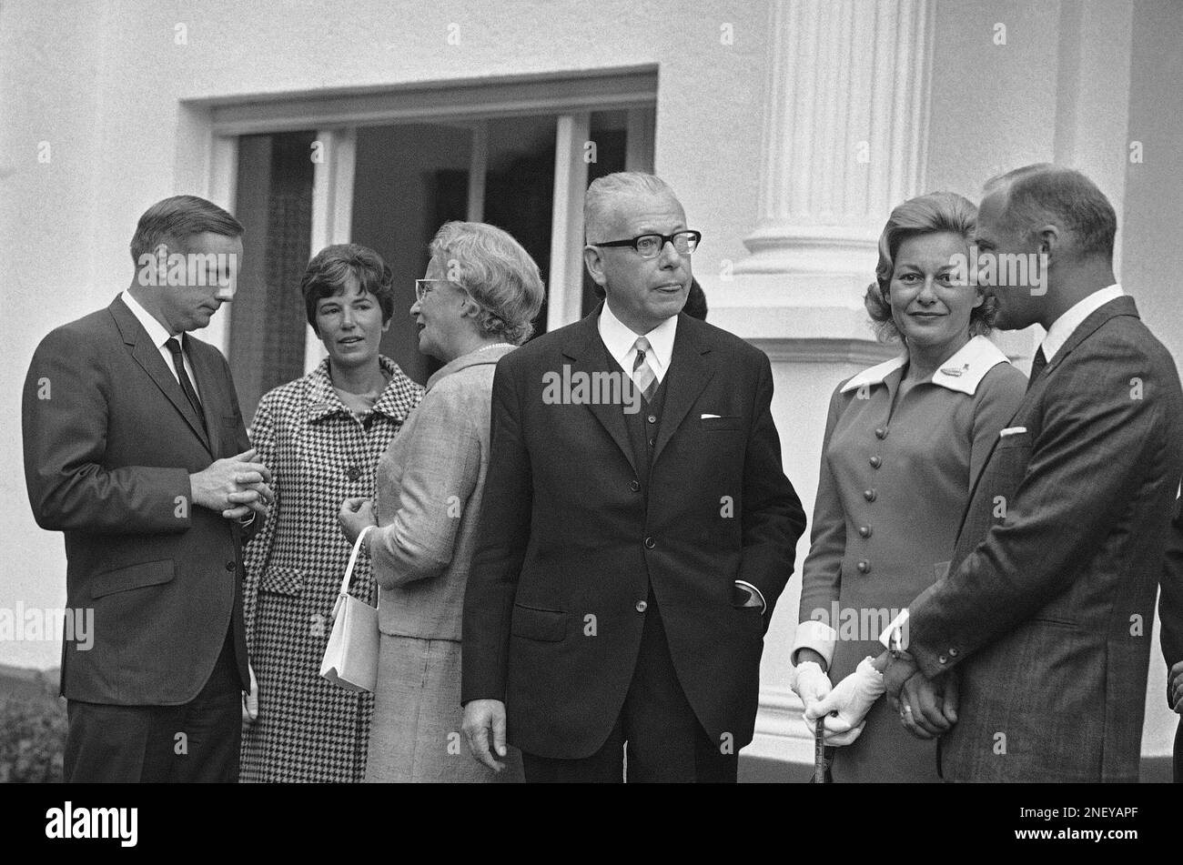 German President Gustav Heinemann received the American Apollo 11 ...
