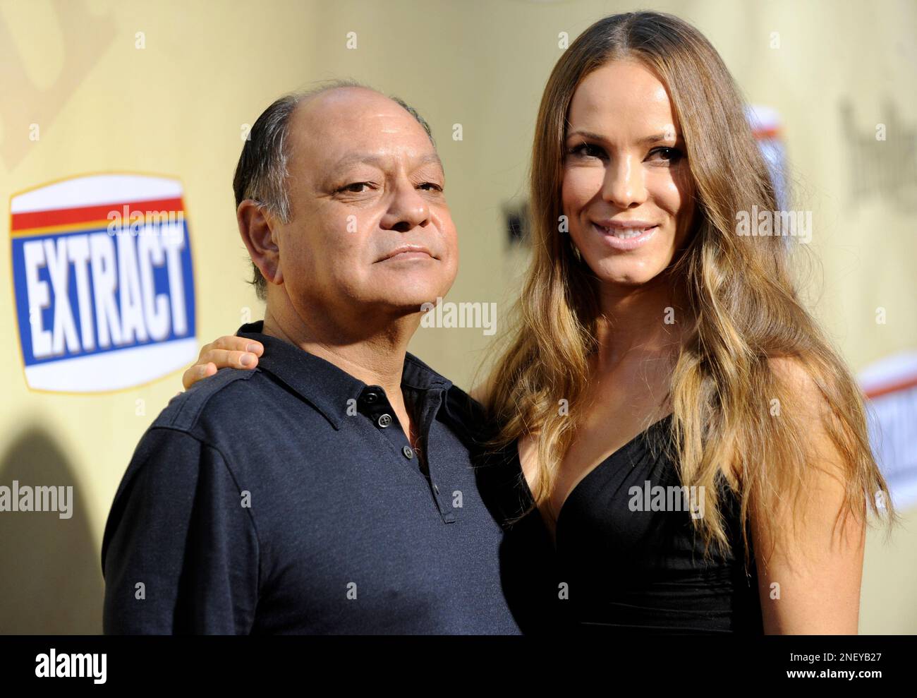 Cheech Marin and his wife Natasha pose together at the premiere of the ...