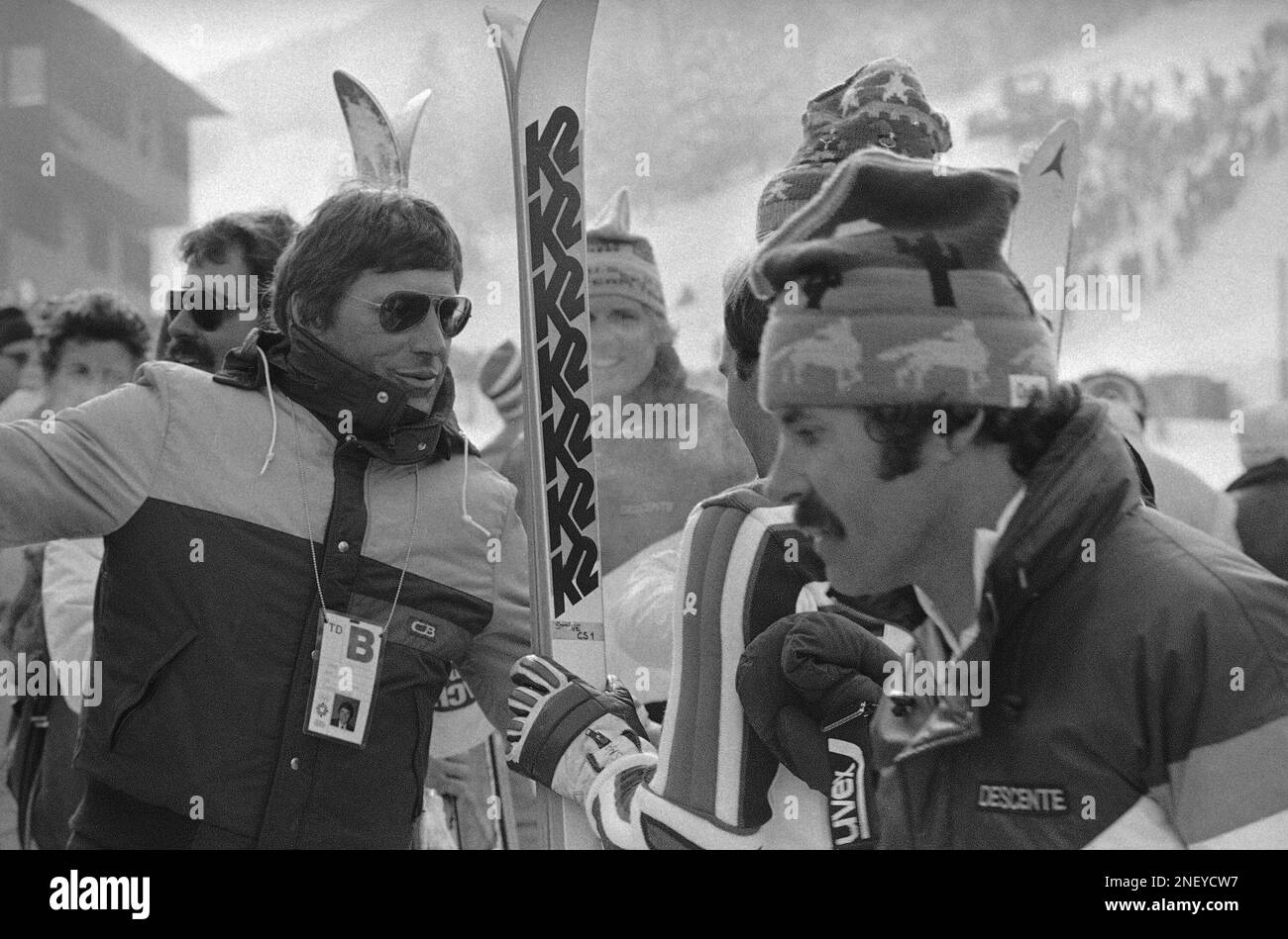 Phil, right, and Steve Mahre, the skiing twins from Yakima, Wash ...