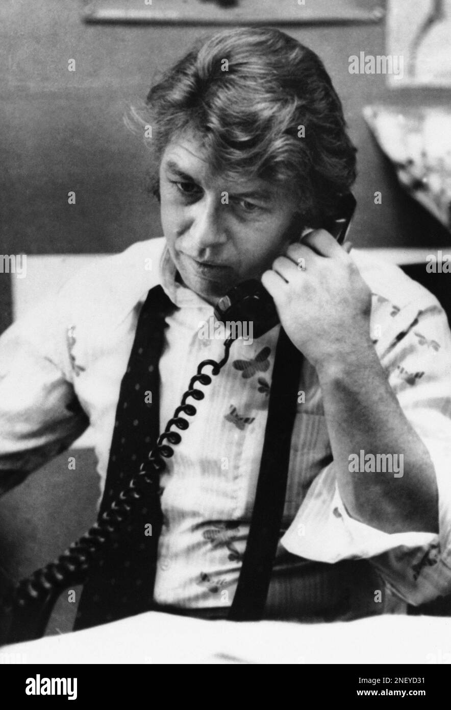 Columnist Pete Hamill in 1977. (AP Photo Stock Photo - Alamy