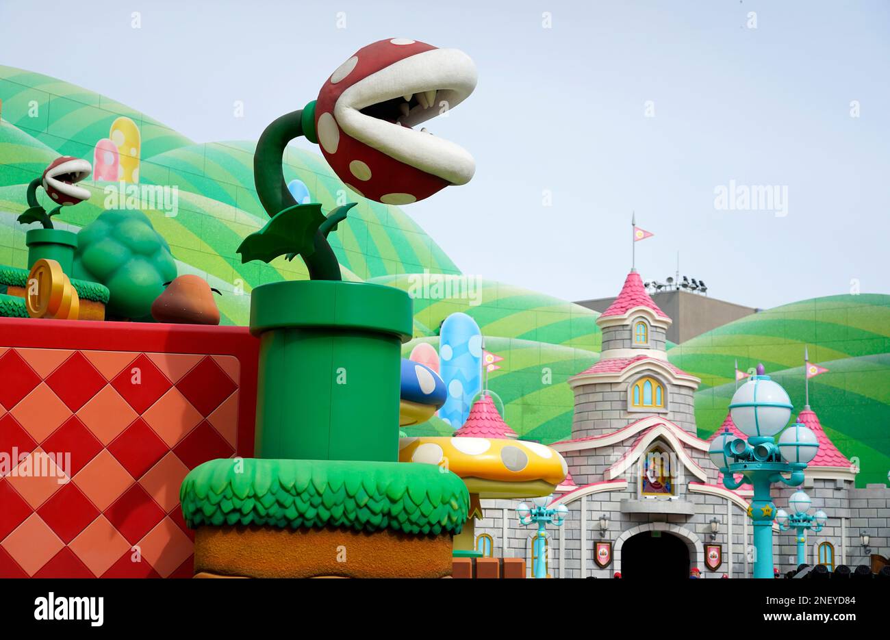 "Piranha Plants" from Nintendo's "Mario" video game franchise decorate ...