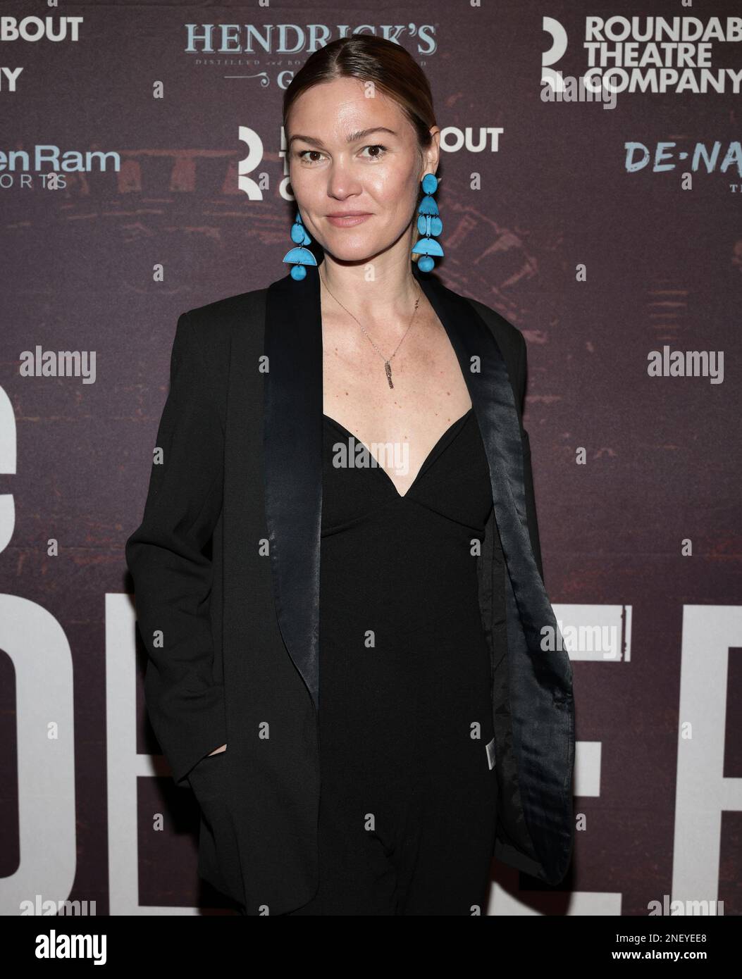 Julia Stiles attends "The Wanderers" Broadway opening at the Laura Pels ...