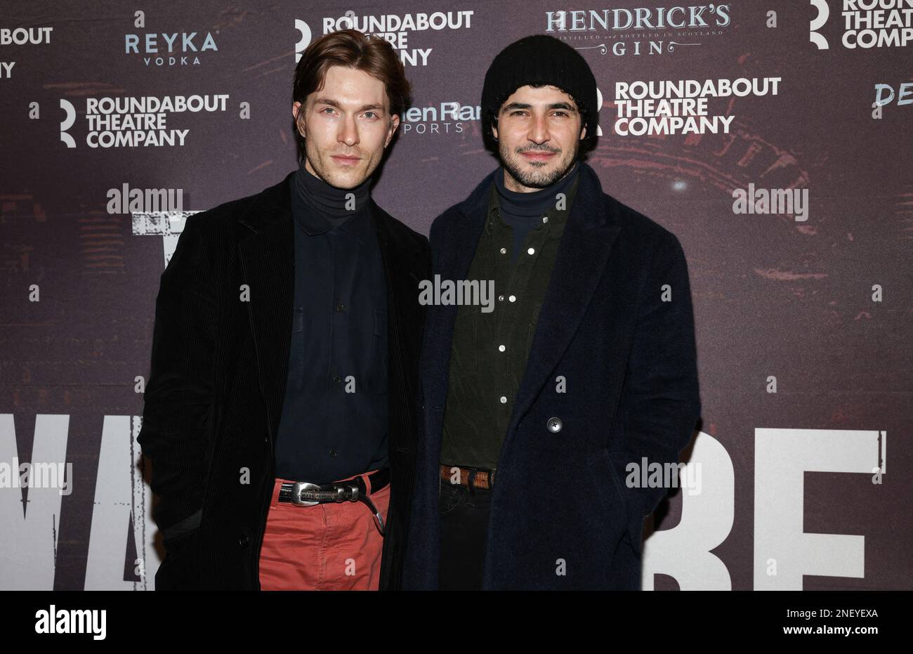 Harrison Ball, left, and Zac Posen attend "The Wanderers" Broadway ...