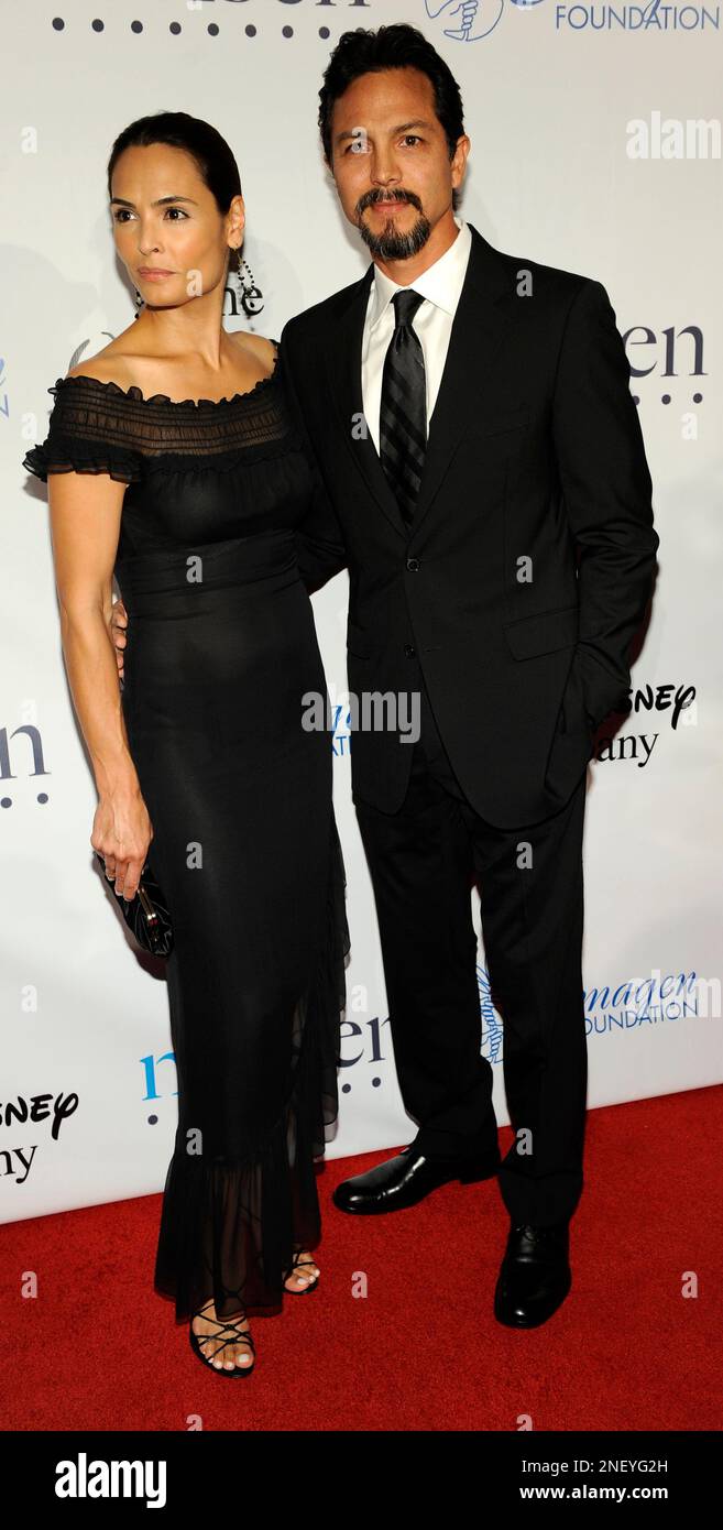 Actor Benjamin Bratt and his wife, actress Talisa Soto, arrive for the ...